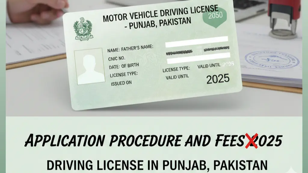 Motor Vehicle Driving License In Punjab Application Procedure And Fees 2026